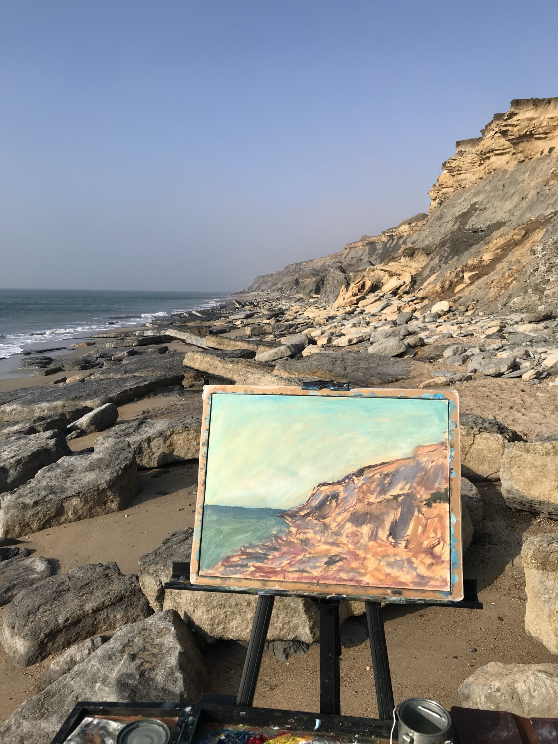 "Cap Gris-Nez" painting behind the scenes